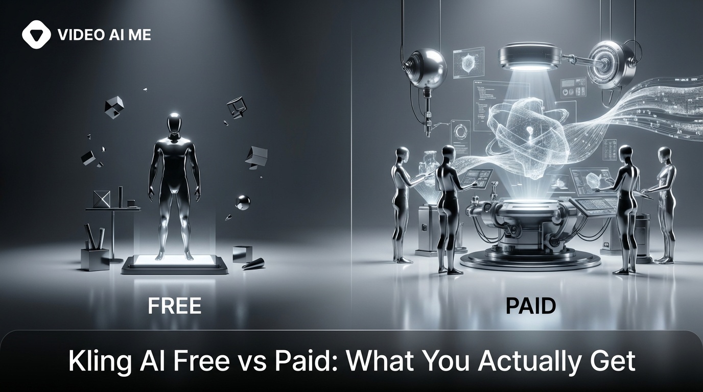 Kling AI Free vs Paid: What You Actually Get | VIDEOAI.ME | VIDEOAI.ME Blog